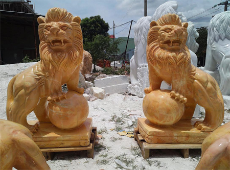 Tượng sư tử đá Non Nước cho những dự án cổng chào - Đá mỹ nghệ Non Nước ...